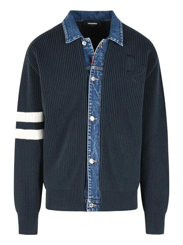 Dsquared2 Cotton Blend Sweater - Blue
