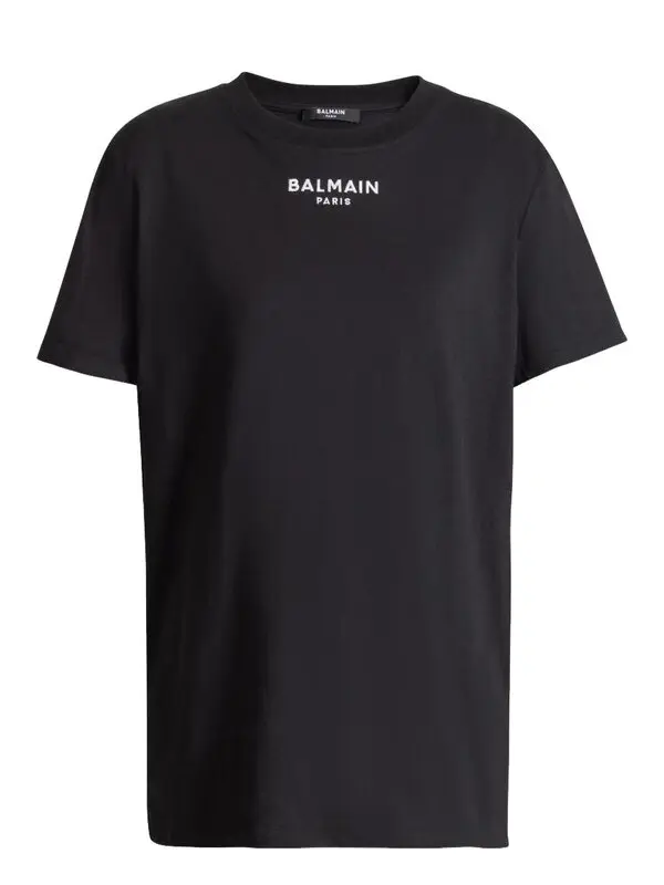 Balmain Logo Cotton T-shirt - Multicolor