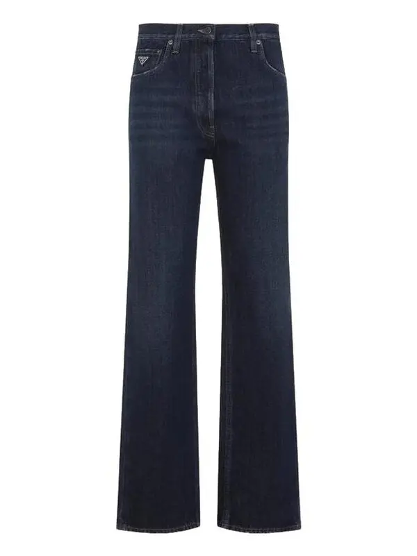 Prada Denim Wide-leg Jeans - Blue