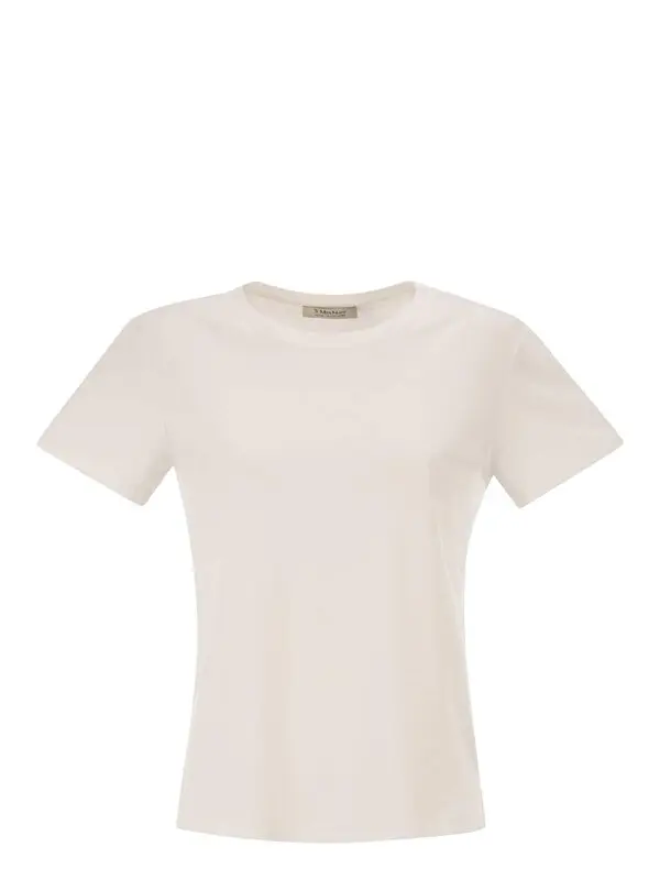 Max Mara Cotton And Modal Jersey T-shirt - White