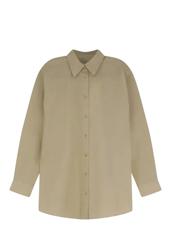 TOTEME Classic Tumbled Organic Cotton Shirt - Multicolor