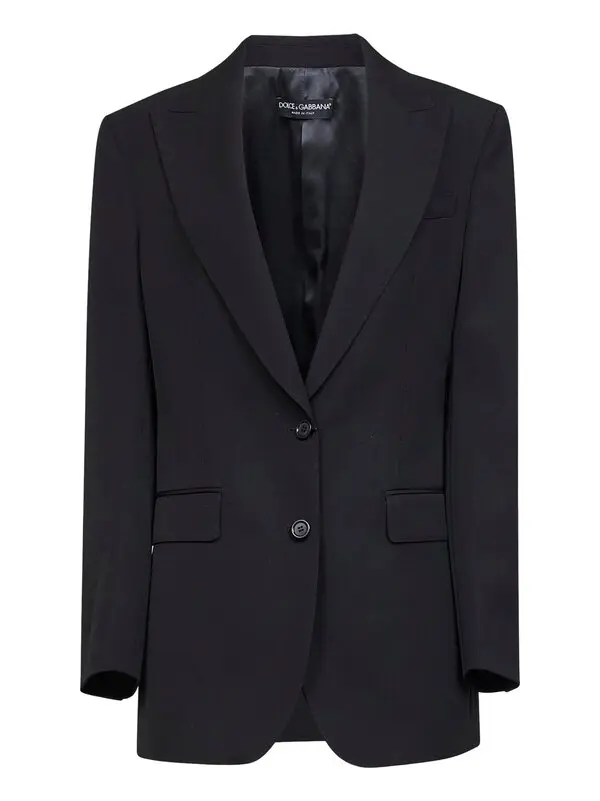 Dolce & Gabbana Wool Gabardine Jacket - Multicolor