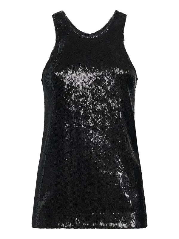 TOTEME Sequin Curved Tank Top - Multicolor