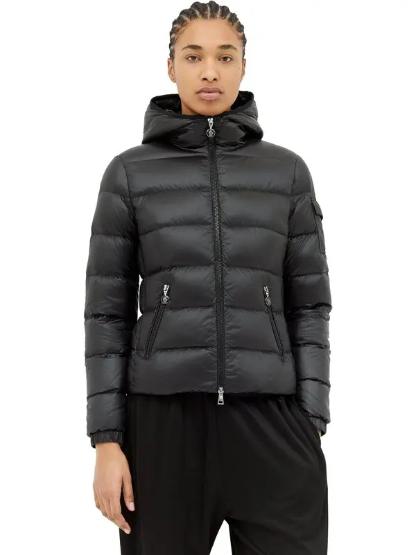 Moncler Gles Hooded Short Down Jacket - Black