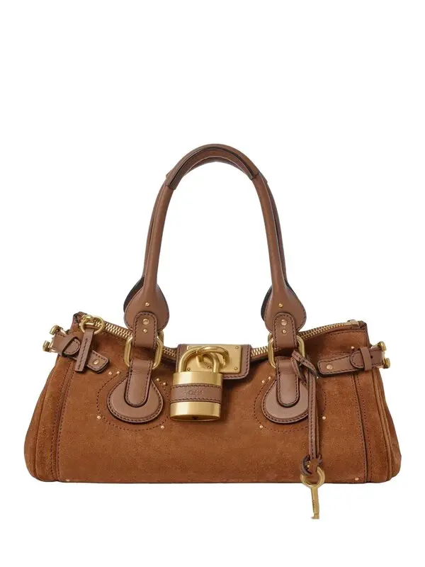 Chloé Suede Paddington Shoulder Bag - Multicolor