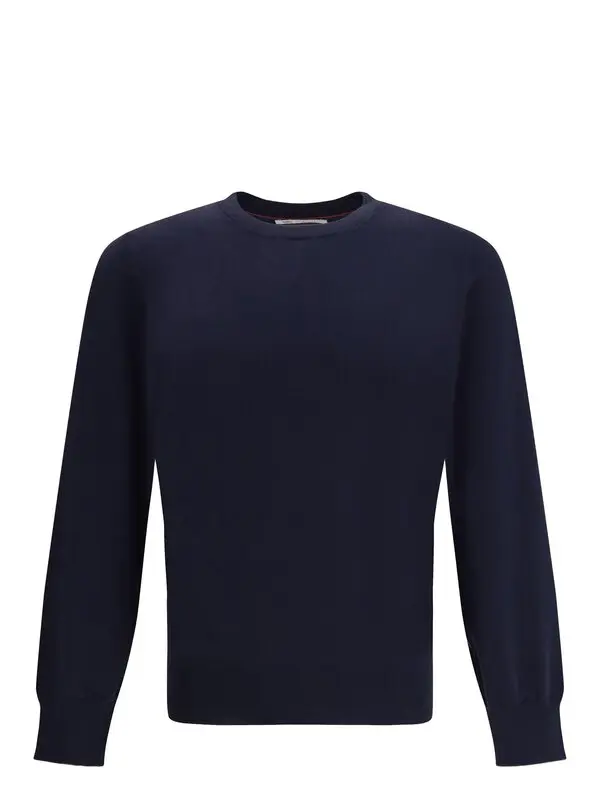 Brunello Cucinelli Cotton Sweater - Blue