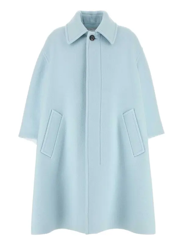Bottega Veneta Light Cashmere Coat - Blue