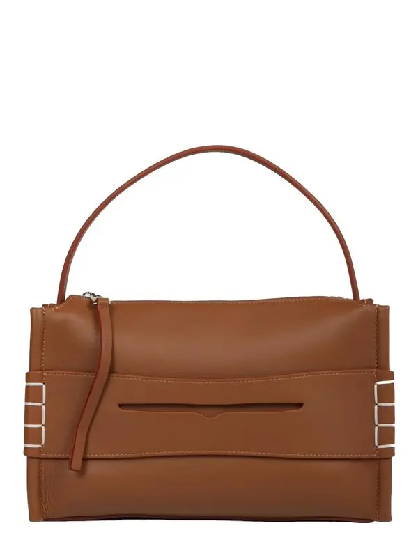 JW Anderson Leather Loafer Bag - Cream