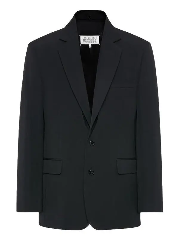 MAISON MARGIELA Wool Single-breasted Blazer - Black