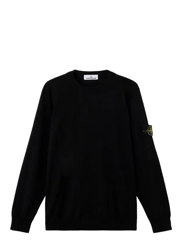 Stone Island Wool Sweater - Black