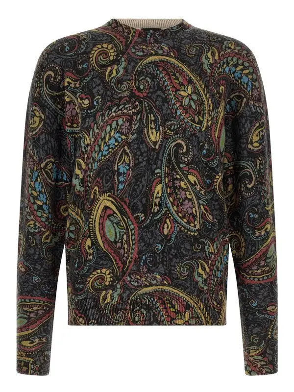 Etro Paisley Wool Pullover - Multicolor