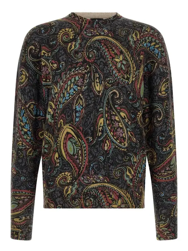 Etro Paisley Wool Pullover - Multicolor