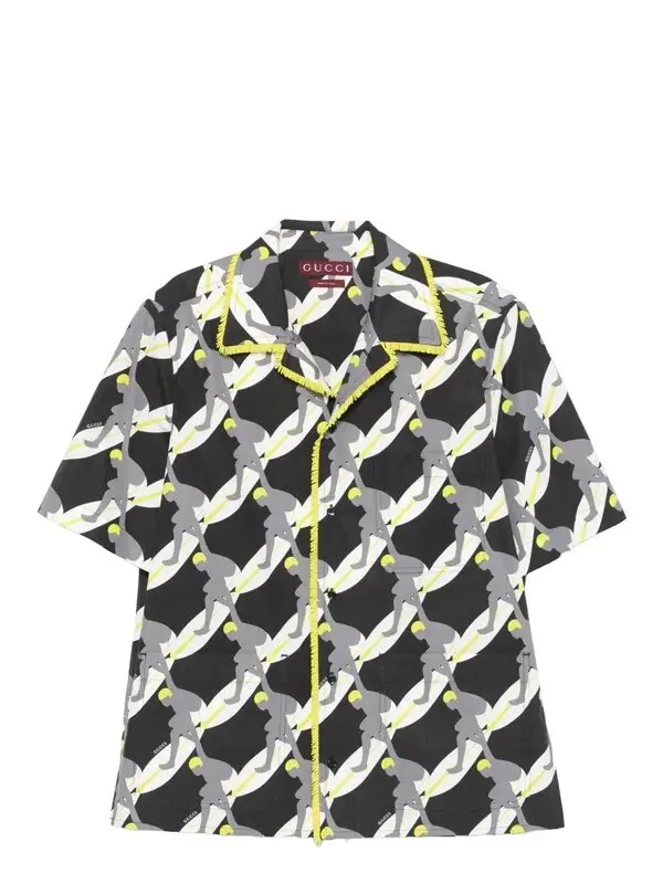Gucci Twisted Surf On Pop` Print Shirt - Multicolor