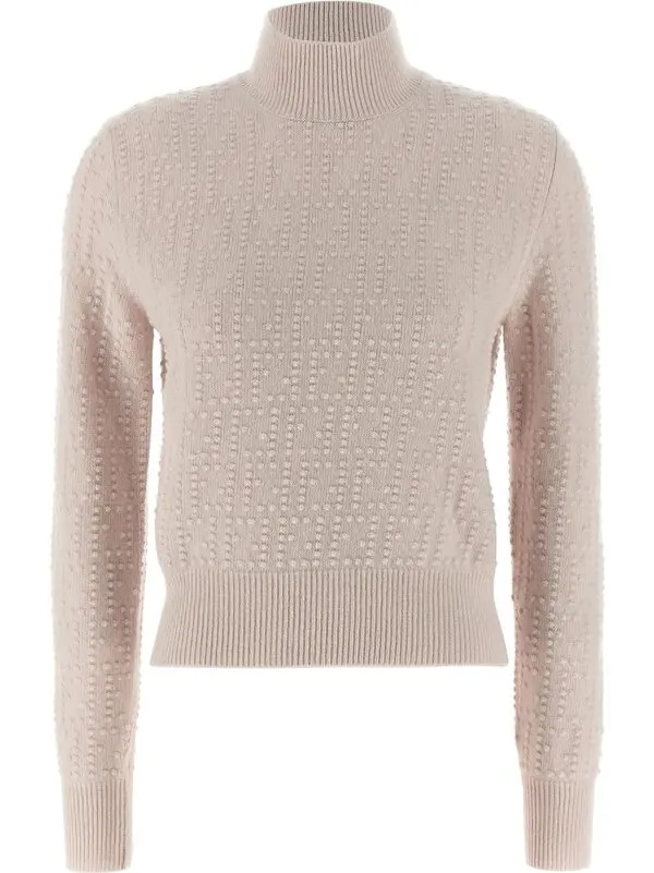 Fendi Wool And Cashmere Blend Sweater - Pink