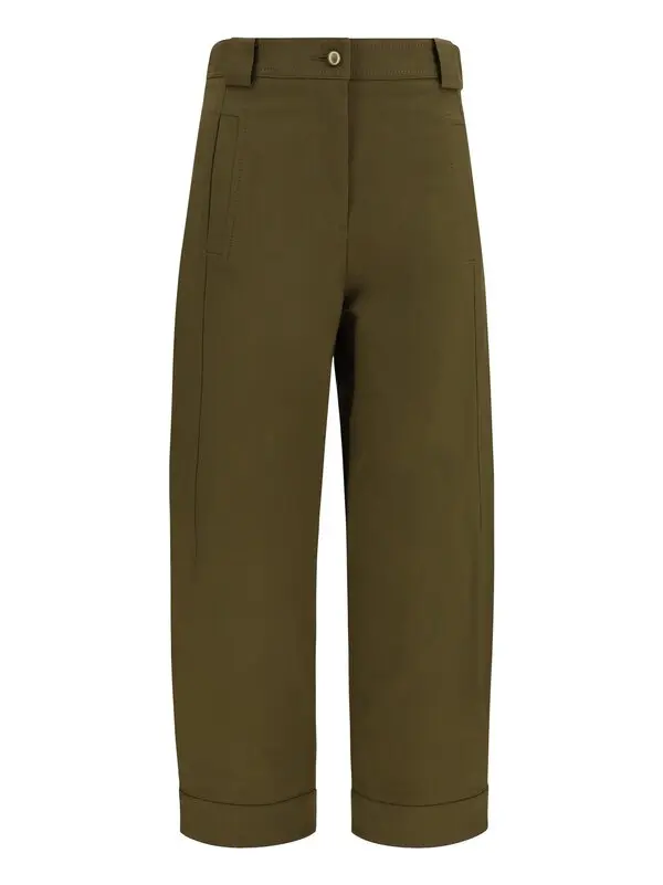 Max Mara Adorni Cropped Pants - Green