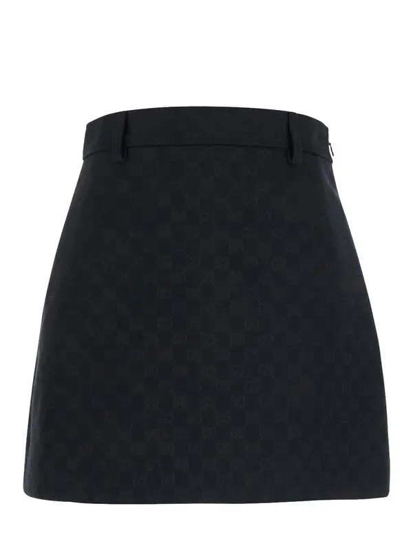 Gucci Gg Canvas Mini Skirt - Multicolor