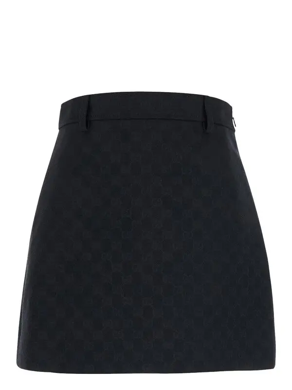 Gucci Gg Canvas Mini Skirt - Multicolor