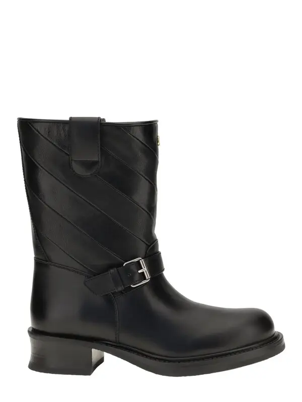 Valentino Garavani Nappa Leather Ankle Boots - Black