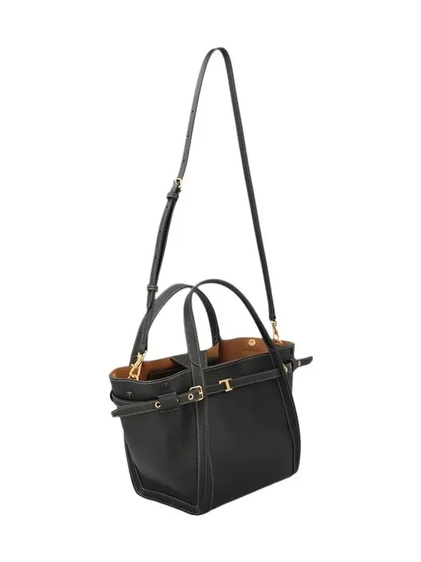 TOD'S Calf Leather Tote Bag - Black