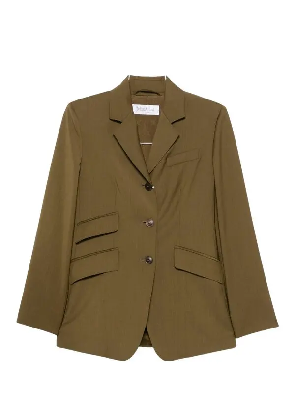 Max Mara Wool Single-breasted Jacket - Multicolor