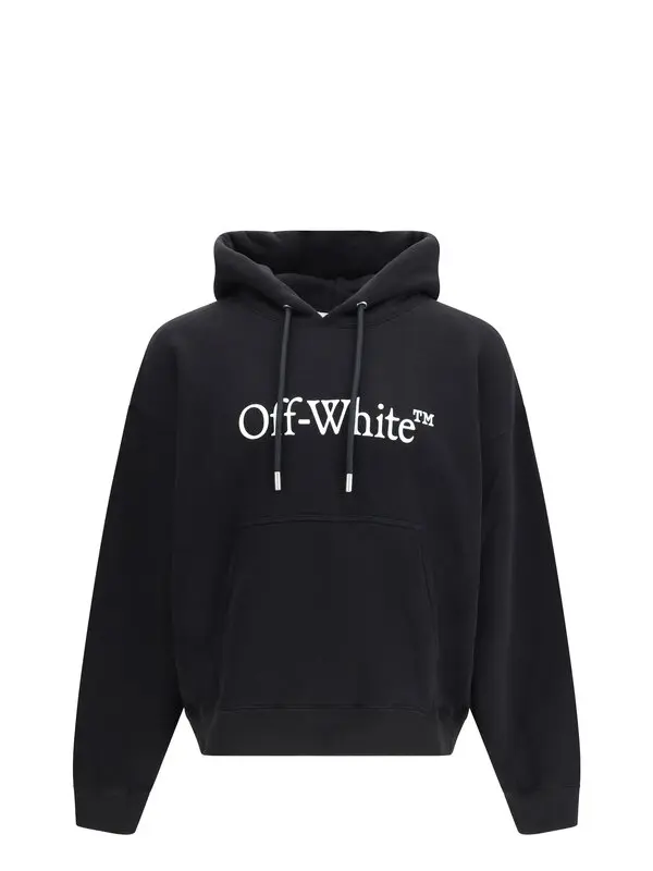 Off-White Big Logo Bookkish Over Hoodie - Black