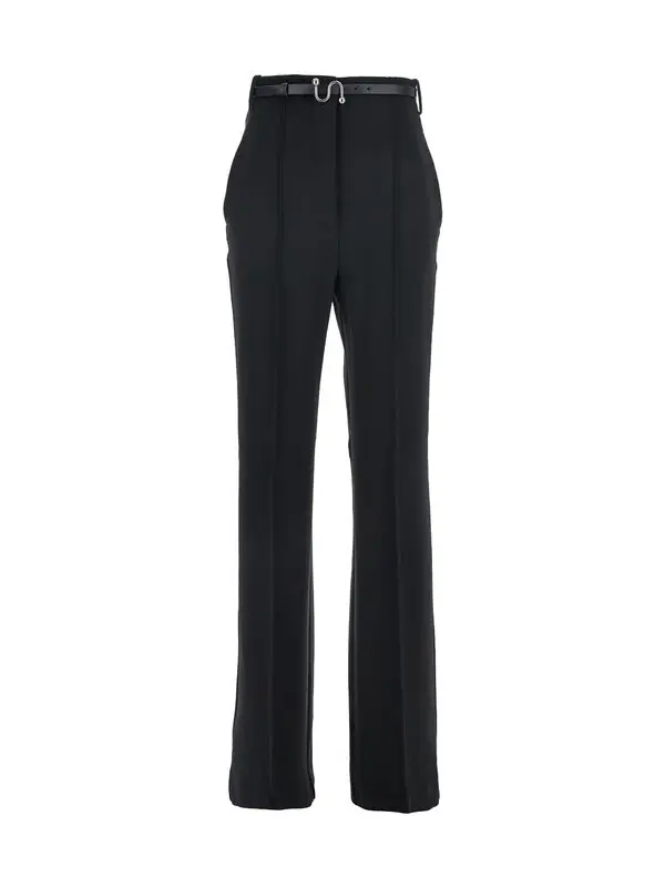 Sportmax Texas Pants With Metallic Buckle Belt - Multicolor