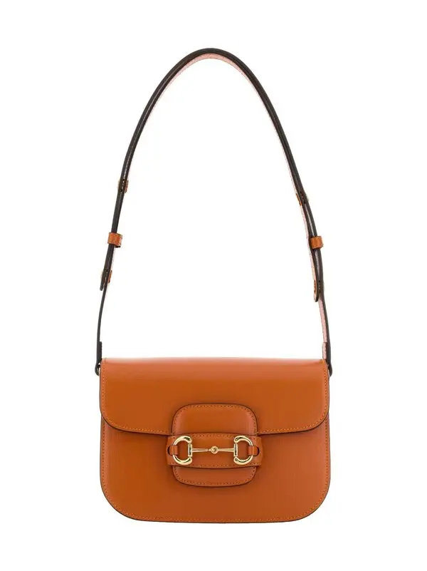 Gucci Small Horsebit 1955 Shoulder Bag - Orange