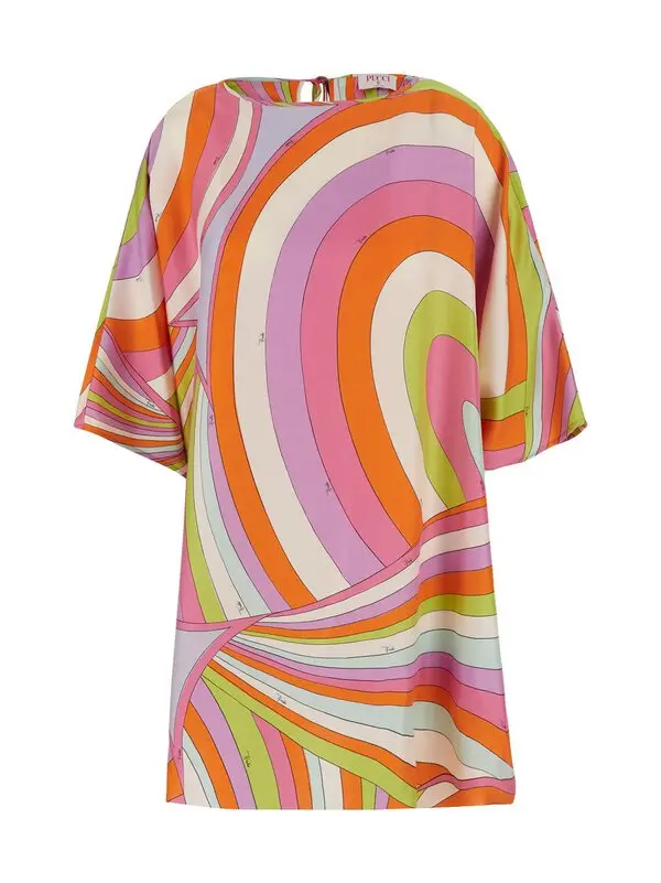 Emilio Pucci Multicolored Swimsuit With Print And Tech Fabric For - Multicolor