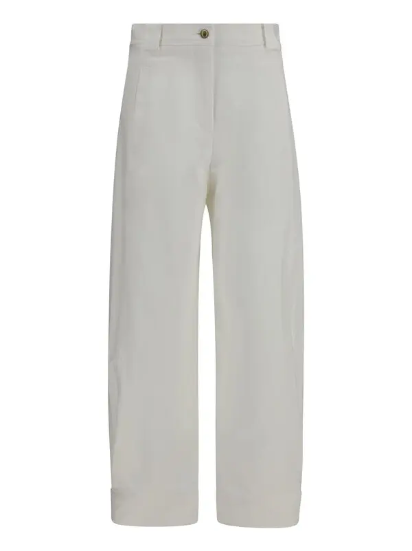Max Mara Adorni Cropped Pants - White