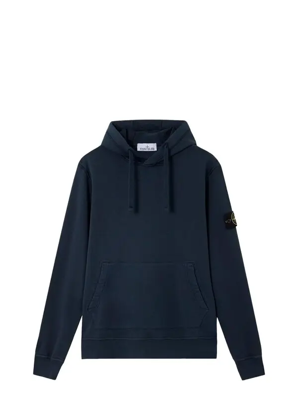 Stone Island Cotton Sweatshirt With Side Logo Patch - Multicolor