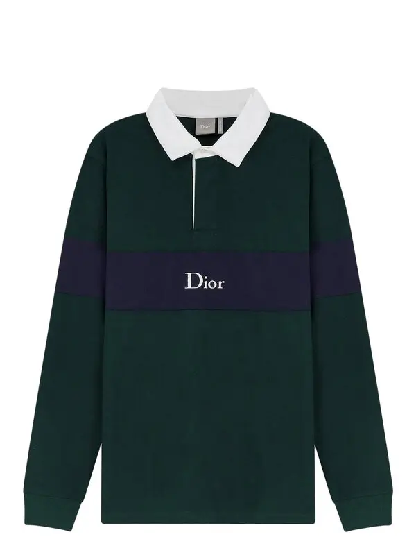Dior Cotton Polo Rugby With Embroidery - Multicolor