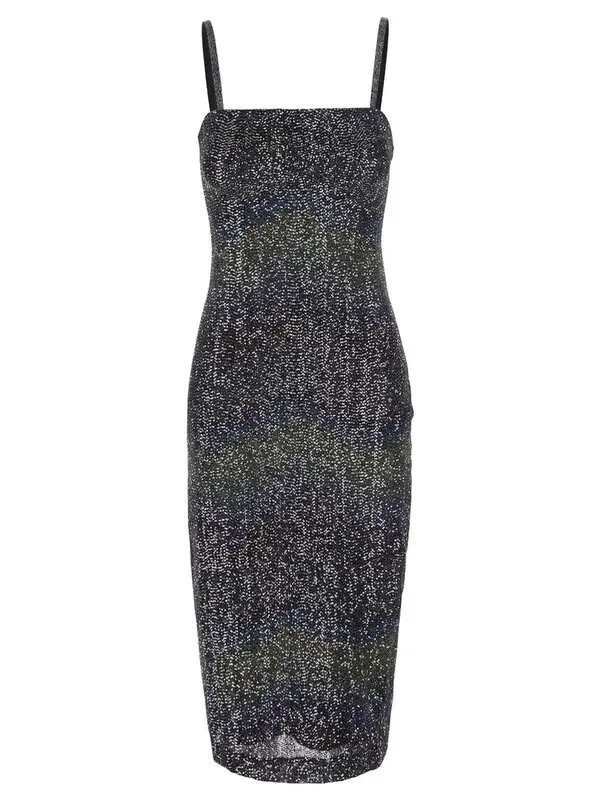 Missoni Sequin Zigzag Motif Midi Dress - Multicolor