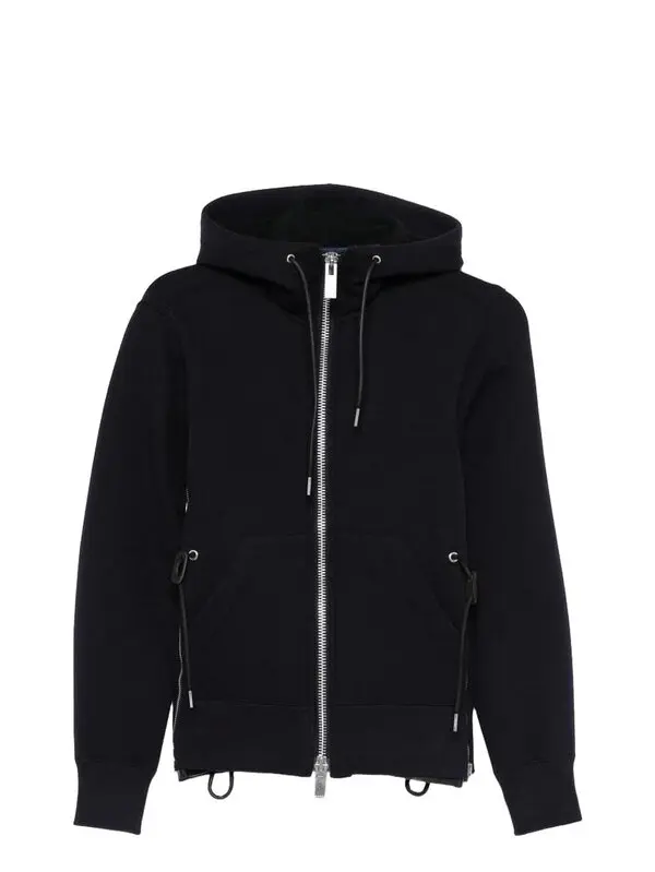 Sacai Drawstring Hood Hoodie - Blue