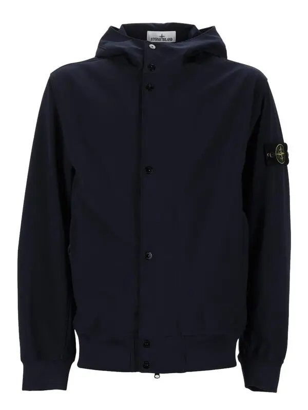 Stone Island Hooded Jacket - Blue