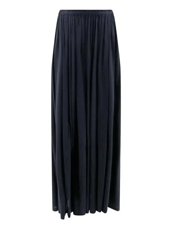 Max Mara Mxmlivrea Pleated Jersey Long Skirt - Multicolor