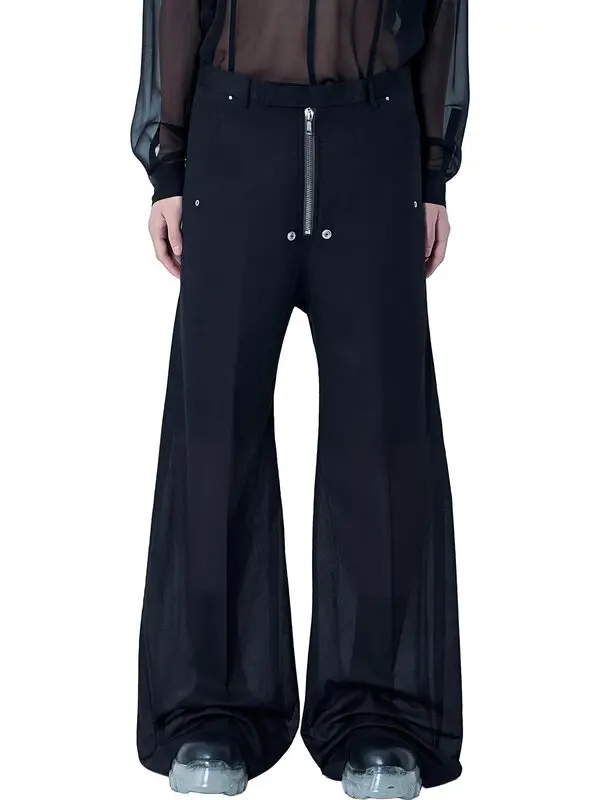 Rick Owens Tailored Wide Belas Pants - Black