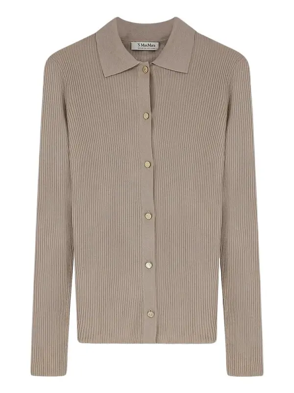 Max Mara Smmlimone Virgin Wool Cardigan - Cream