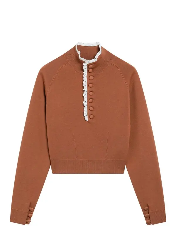 Chloé Wool Sweater - Brown