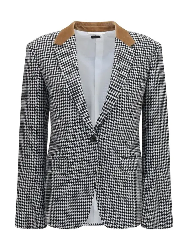 TOM FORD Houndstooth Cashmere Jacket - Multicolor