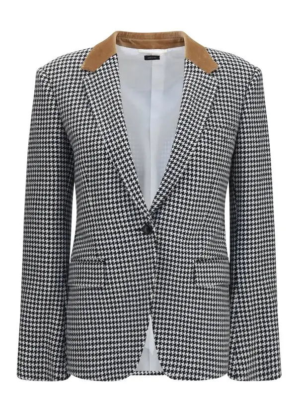 TOM FORD Houndstooth Cashmere Jacket - Multicolor