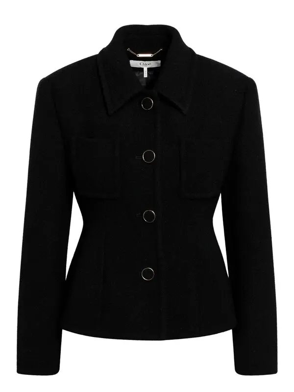 Chloé Wool-blend Jacket - Black
