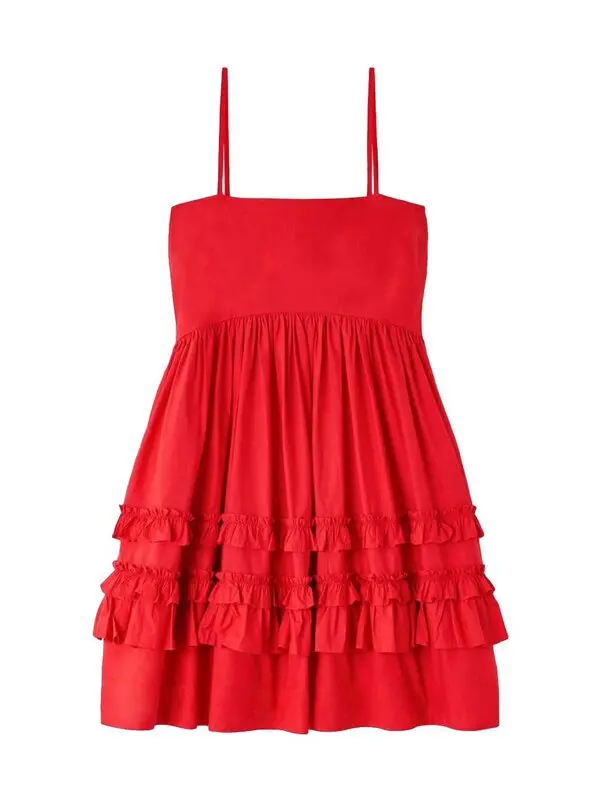 GANNI Organic Cotton Mini Dress - Multicolor