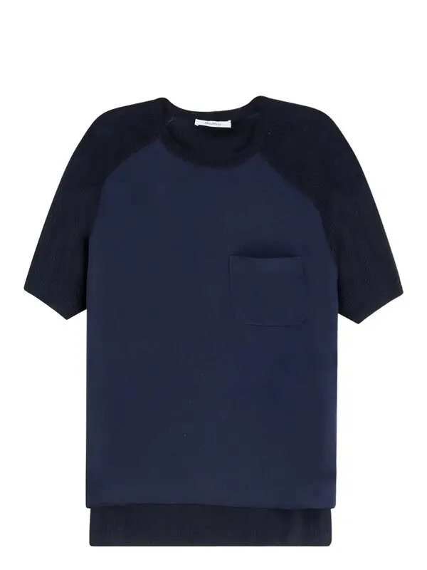 Max Mara Mxmgolfo Silk And Cashmere Top - Multicolor