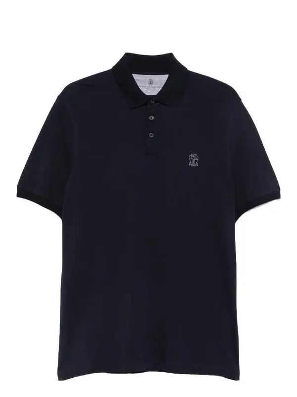 Brunello Cucinelli Polo Shirts - Blue