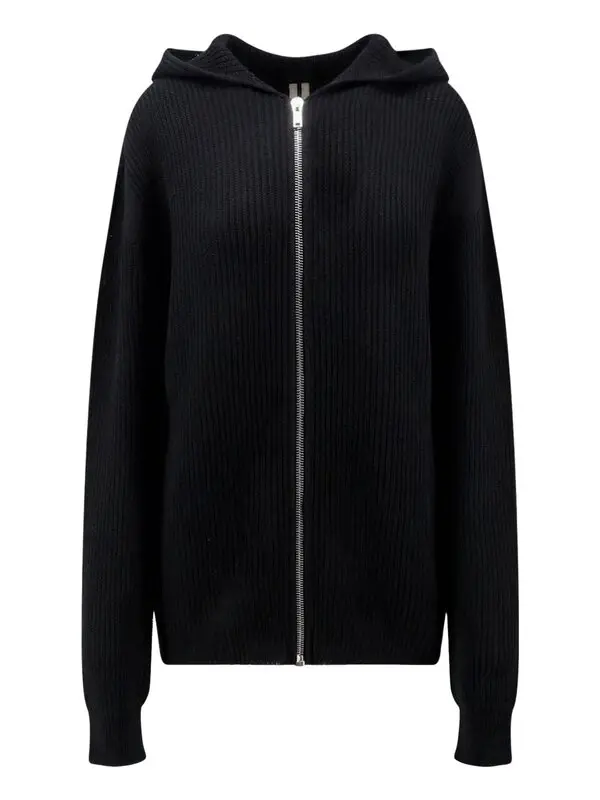 Rick Owens Virgin Wool Sweatshirt - Black