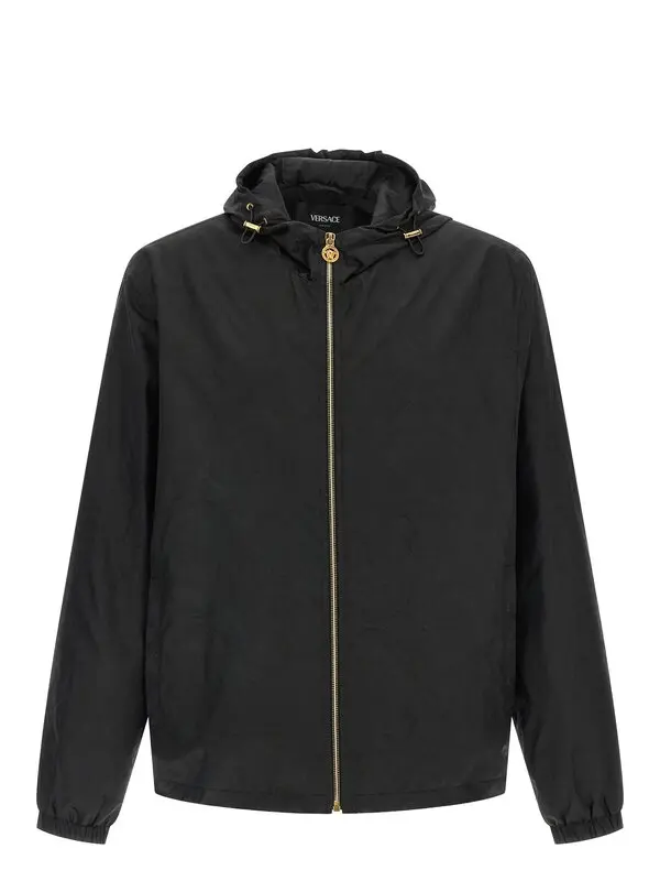 Versace Barocco Jacquard Windbreaker - Black