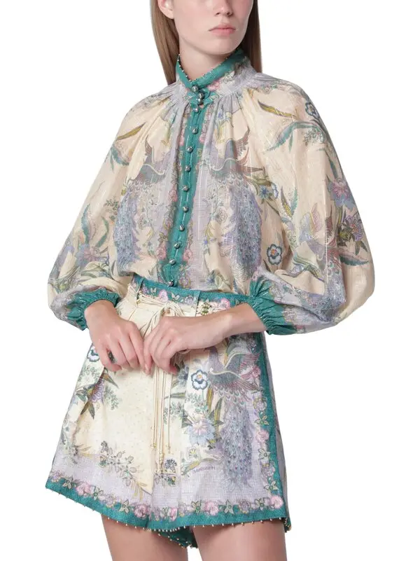 Zimmermann Indra Cotton And Silk Shirt - Multicolor