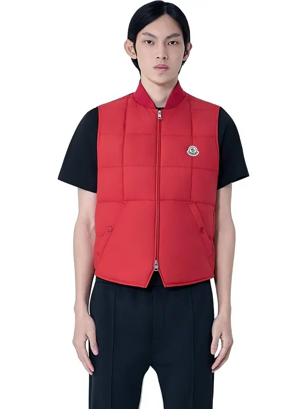 Moncler Elberton Padded Vest - Red