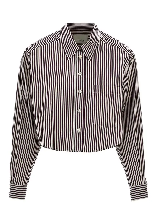 Isabel Marant Étoile Fleora Cropped Shirt - Multicolor
