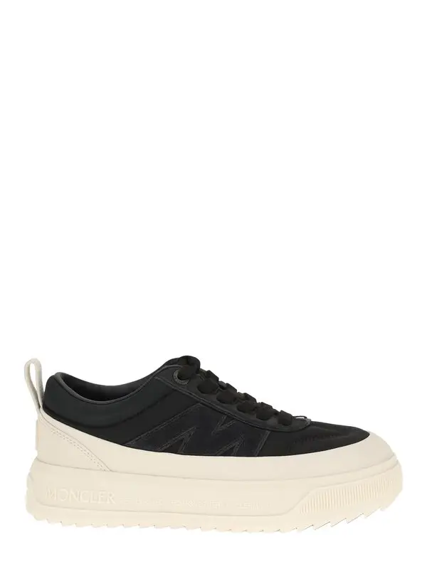Moncler Altive Sneakers In Nubuck And Suede - Black